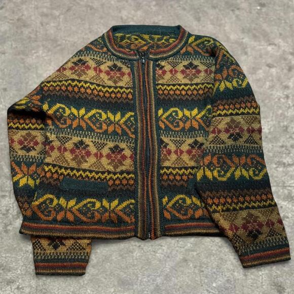 Sweaters | Vintage Retro Alpaca Wool 8s 90s Sweater Zip Artexo Sz ...